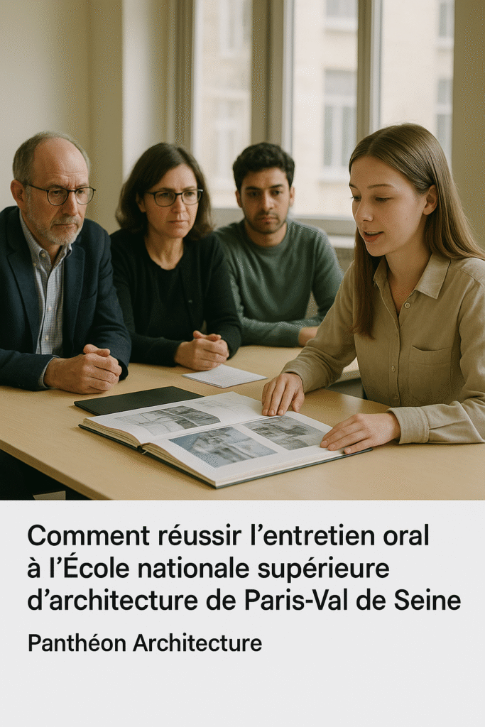 Entretien oral ENSA Paris-Val de Seine : conseils & préparation