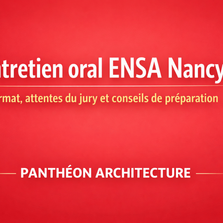ENSA Nantes : guide 2025 pour réussir son admission - Pantheon Architecture